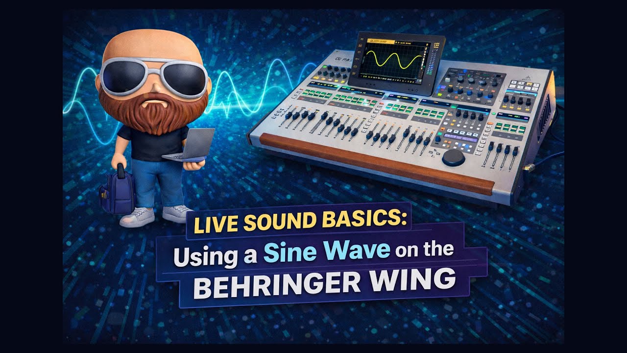 Live Sound Basics: Using a Sine Wave on the Behringer Wing - YouTube