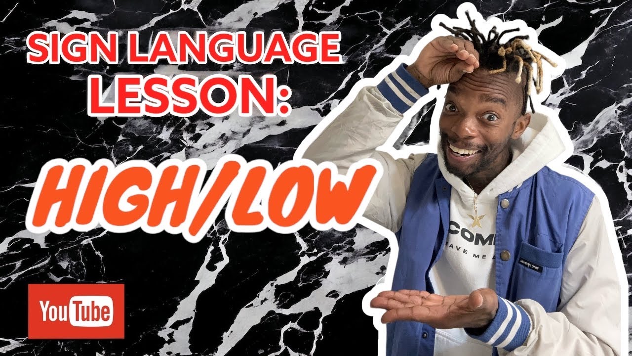 SIGN LANGUAGE LESSON: HIGH/LOW #asl #learningasl #miggy #signlanguage # ...