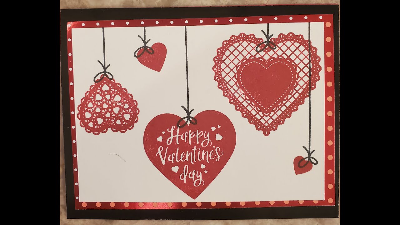 SIMPLE VALENTINES DAY CARD - STAMPIN UP - HEARTFELT & HEART TO HEART ...
