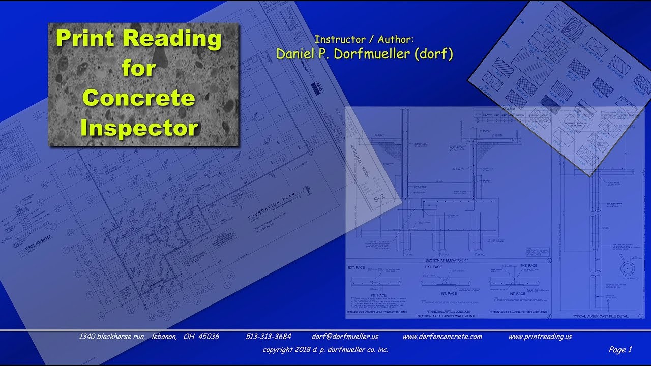 Print Reading for Concrete Inspectors - YouTube