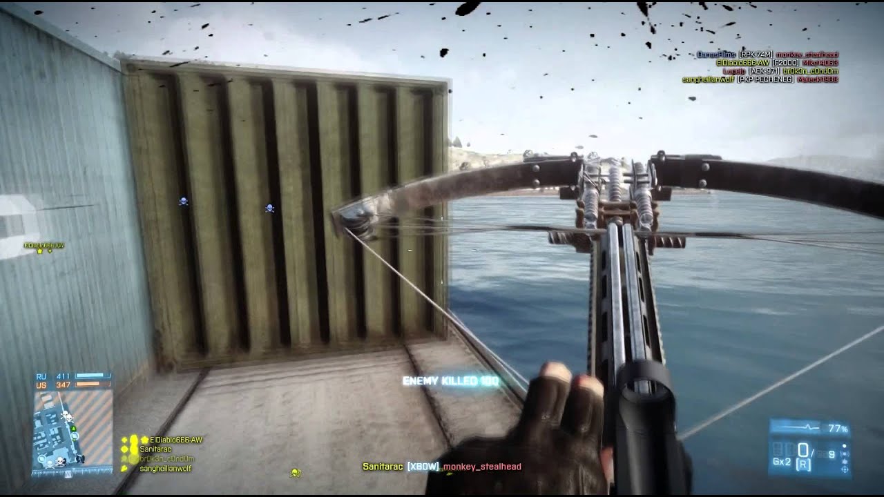 Battlefield 3 epic moments with X-bow - YouTube