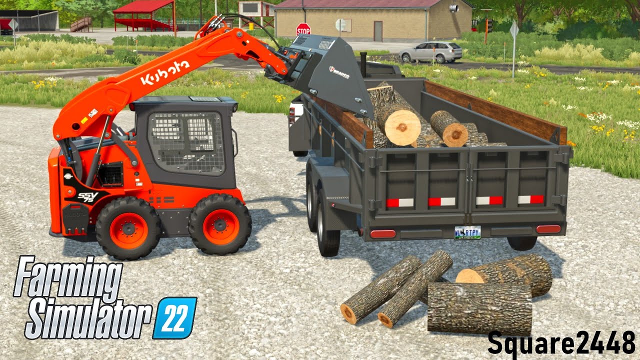 Firewood Delivery & NEW Rentals! | FS22 Landscape Supply - YouTube