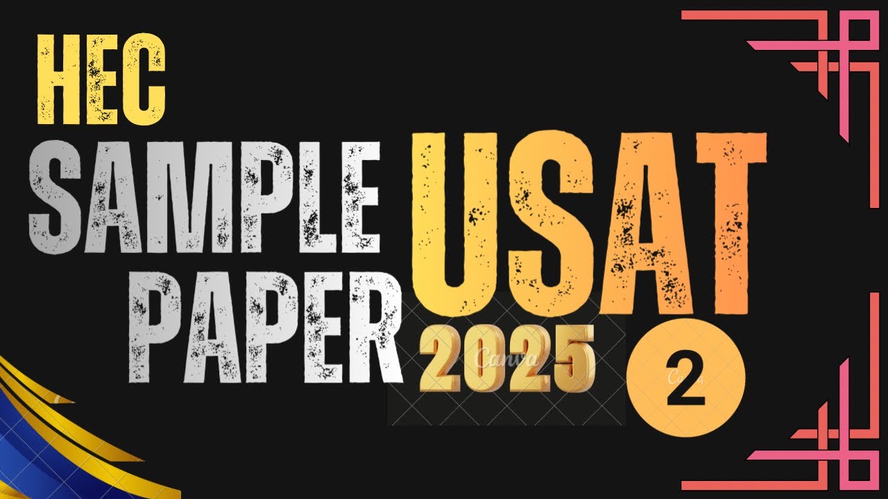 USAT 2025 Sample Paper # 2 Revealed | Must-Watch for Every Student ...