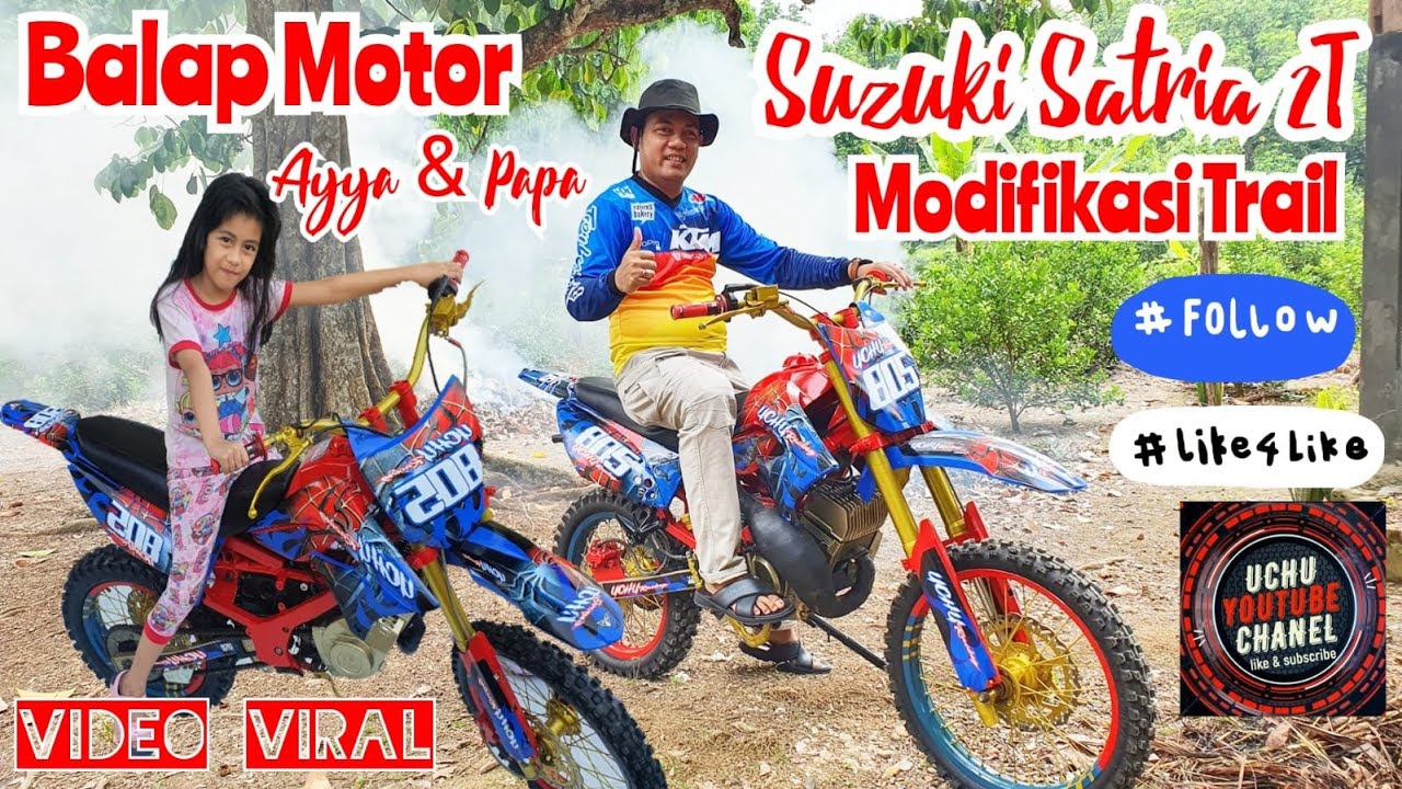 Suzuki Satria 2T Modifikasi Trail | Trail Satria 2 T | SATRIA 2 TAK ...