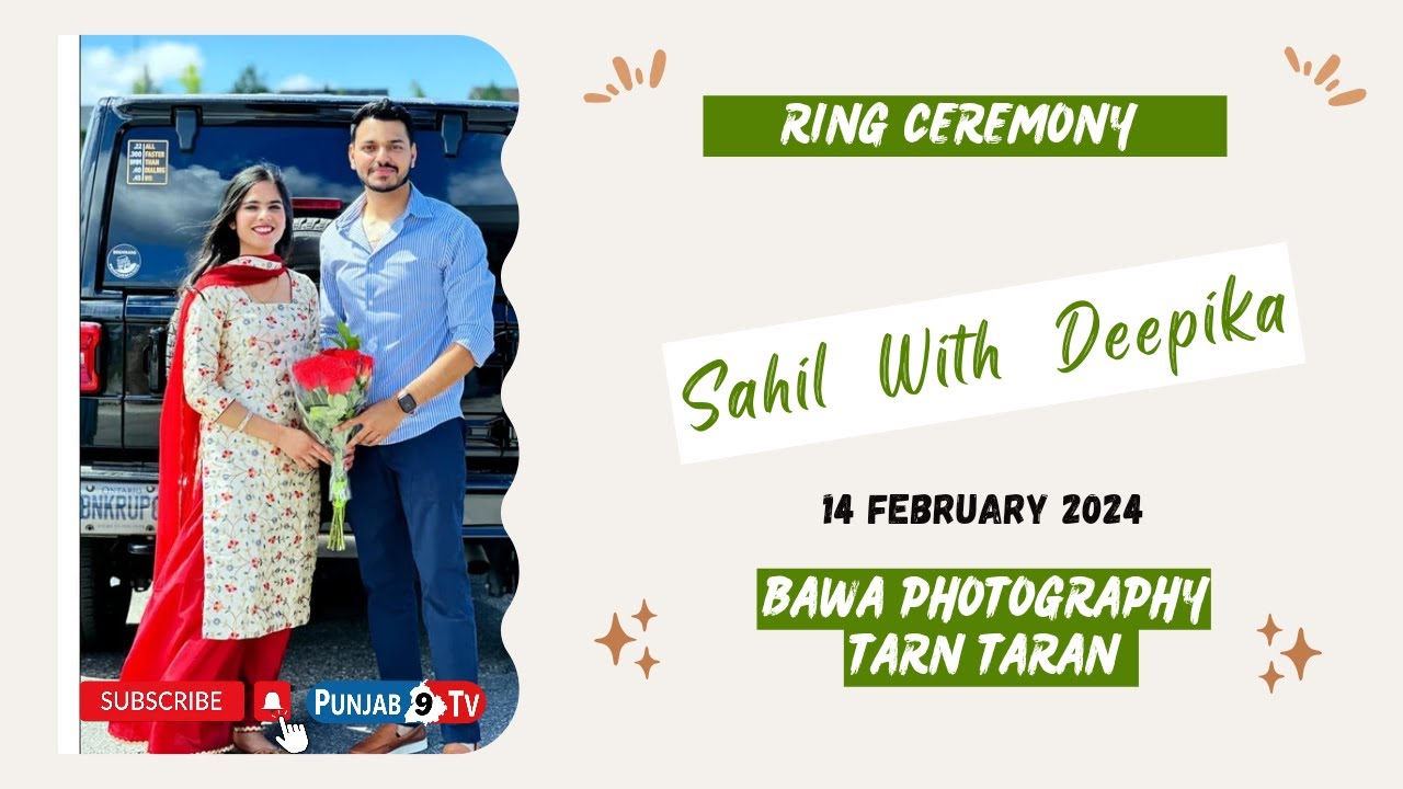 Ring ceremony || Sahil With Deepika •|• Bawa Photography Tarn Taran ...