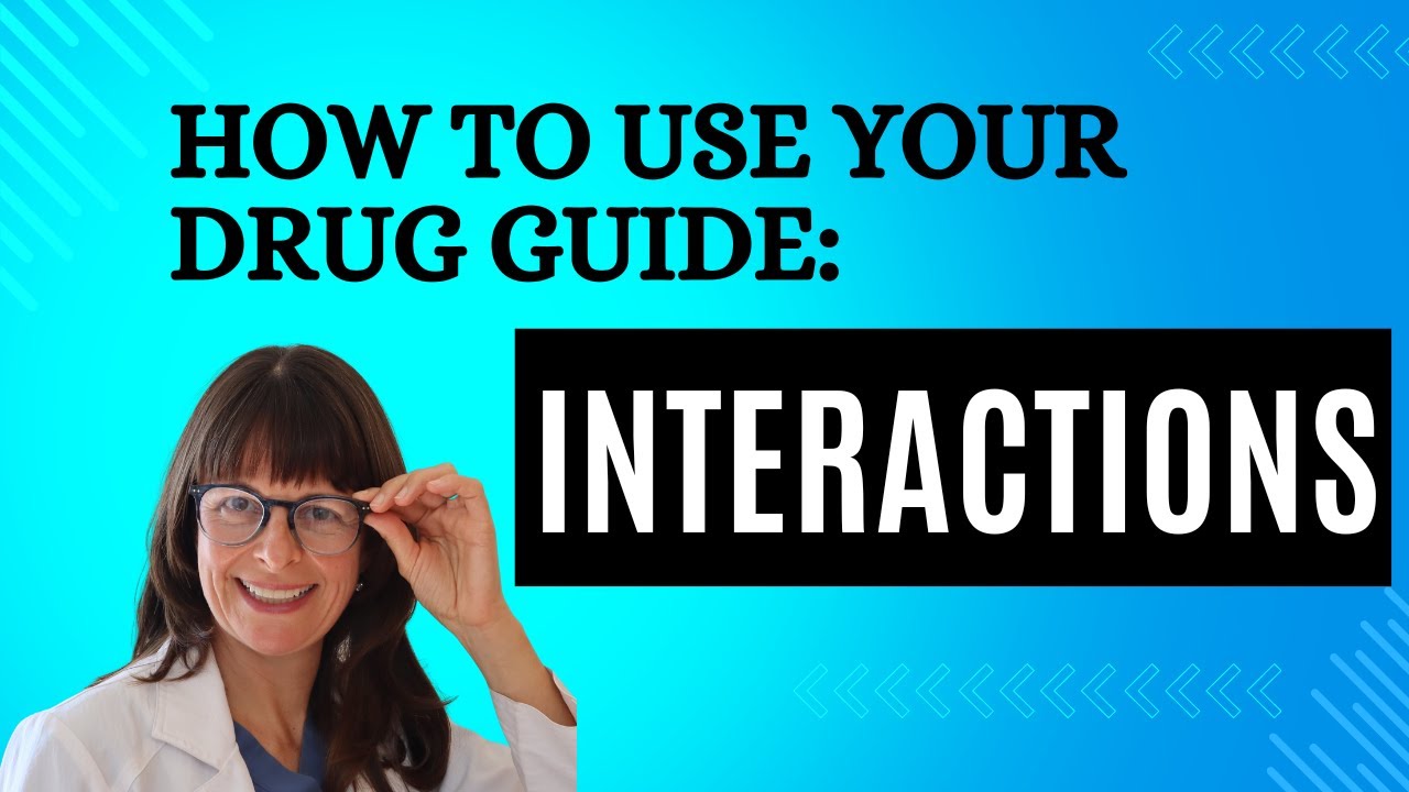 How to use your Drug Handbook: Interactions #pharmacology - YouTube