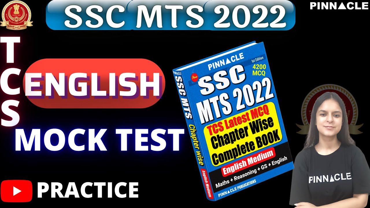 MTS | TCS ENGLISH MOCK TEST | PINNACLE SSC MTS CHAPTERWISE AND ...