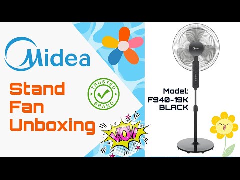 Midea Stand Fan Unboxing | FS40-19K #midea #fan #unboxing - YouTube