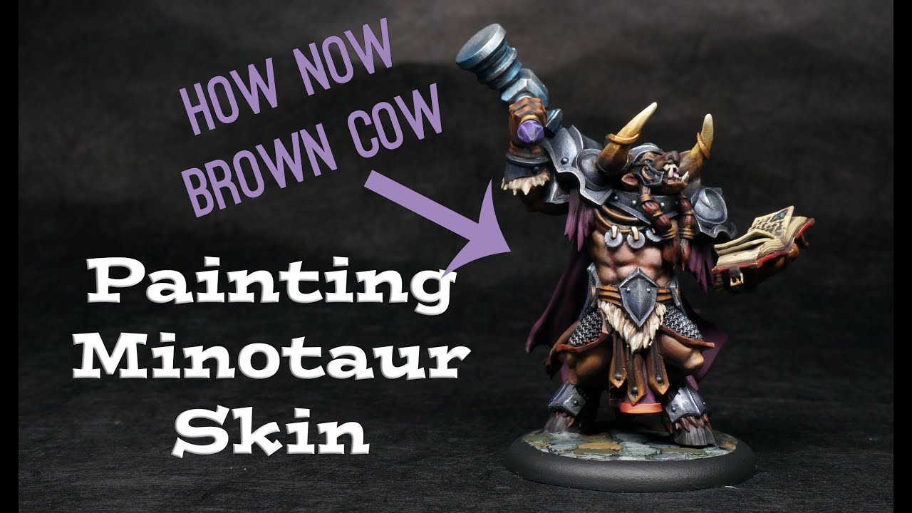 Painting Minotaur Skin - Brown Skin & Fur Painting Tutorial - YouTube