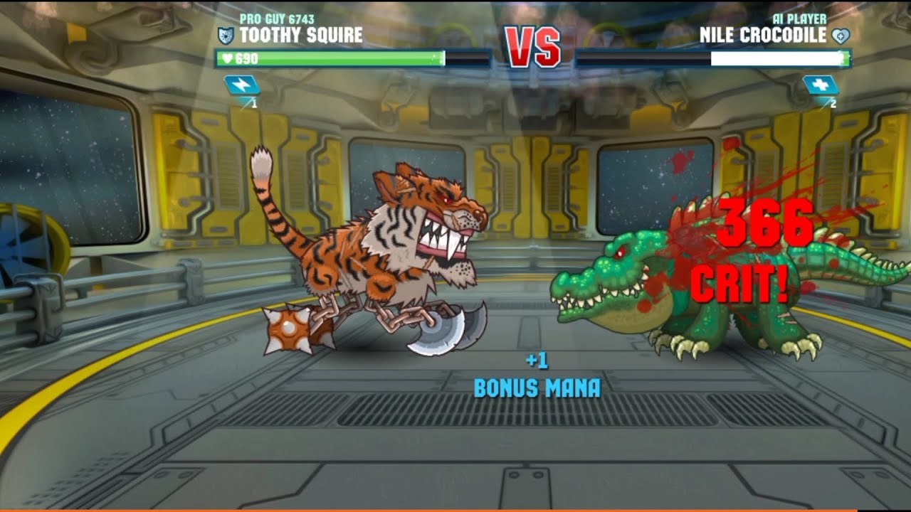 Toothy Squire vs Nile Crocodile (Mutant Fighting Arena) (LENGENDARY ...