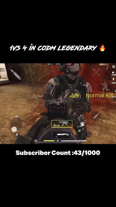 1vs 4 in codm Legendary 🔥 | MP Ranked Codmobile #codm #codmobile #callofdutymobile - YouTube