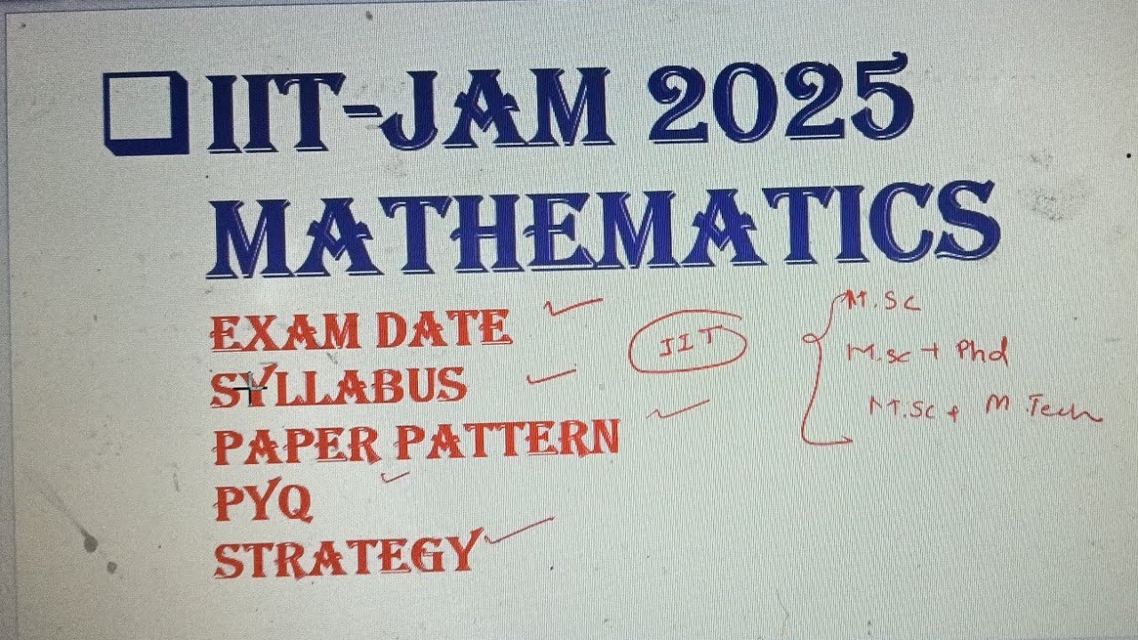 Solution of IIT JAM mathematics 2024 most probable question - YouTube