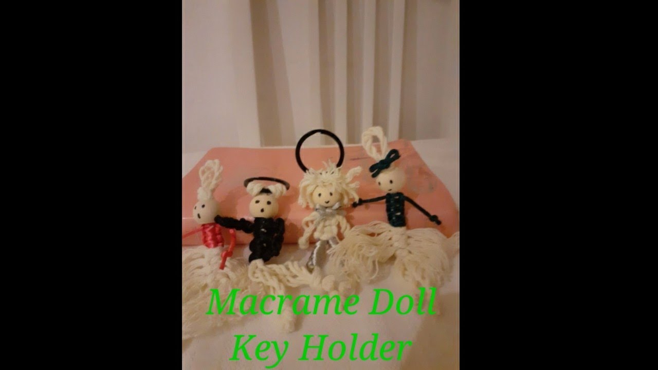 Small macrame dolls. Bonequinha de macramé. - YouTube