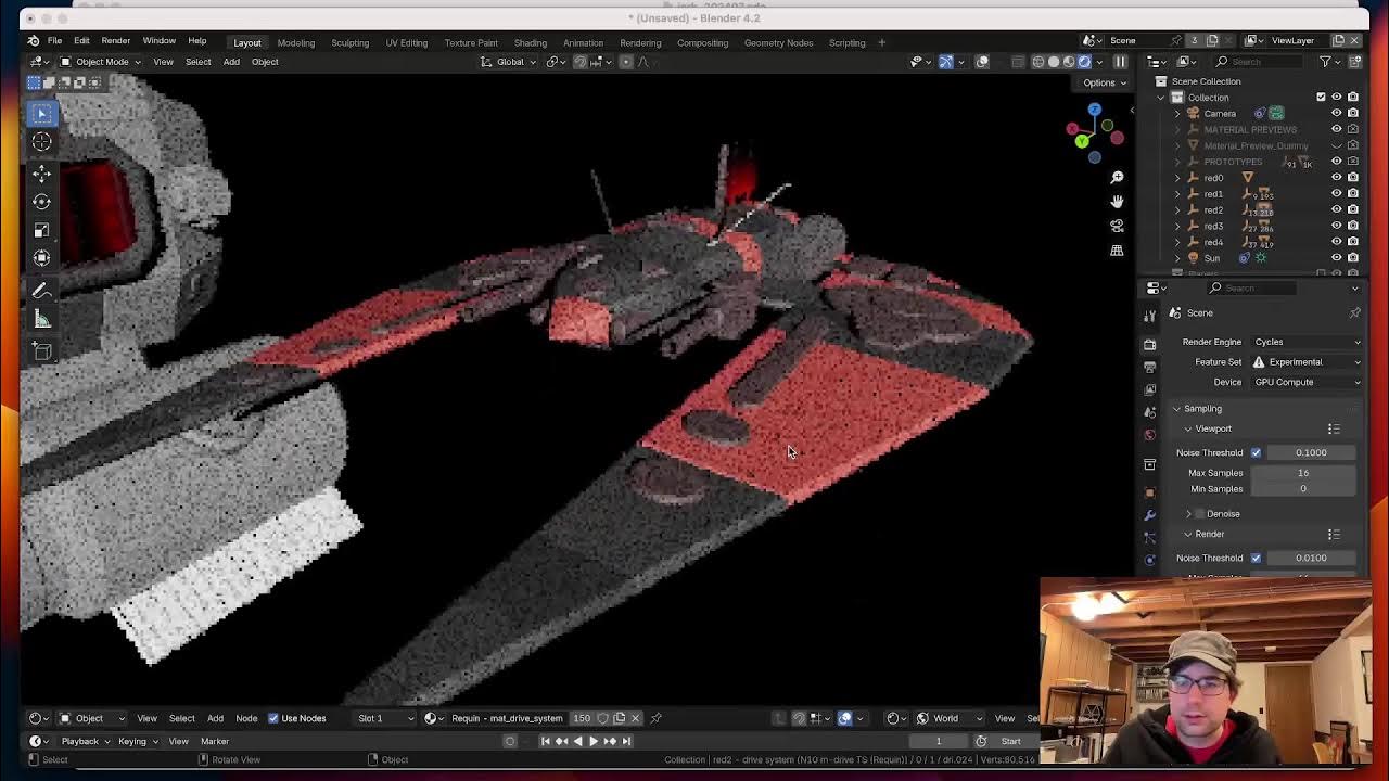 Live Python coding! 3D mesh processing! High detail spacecraft components. Blender! - YouTube