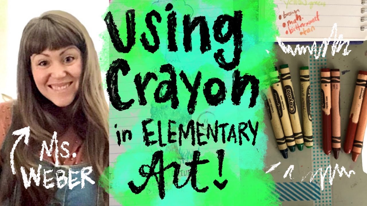 Using Crayon in Elementary Art - YouTube