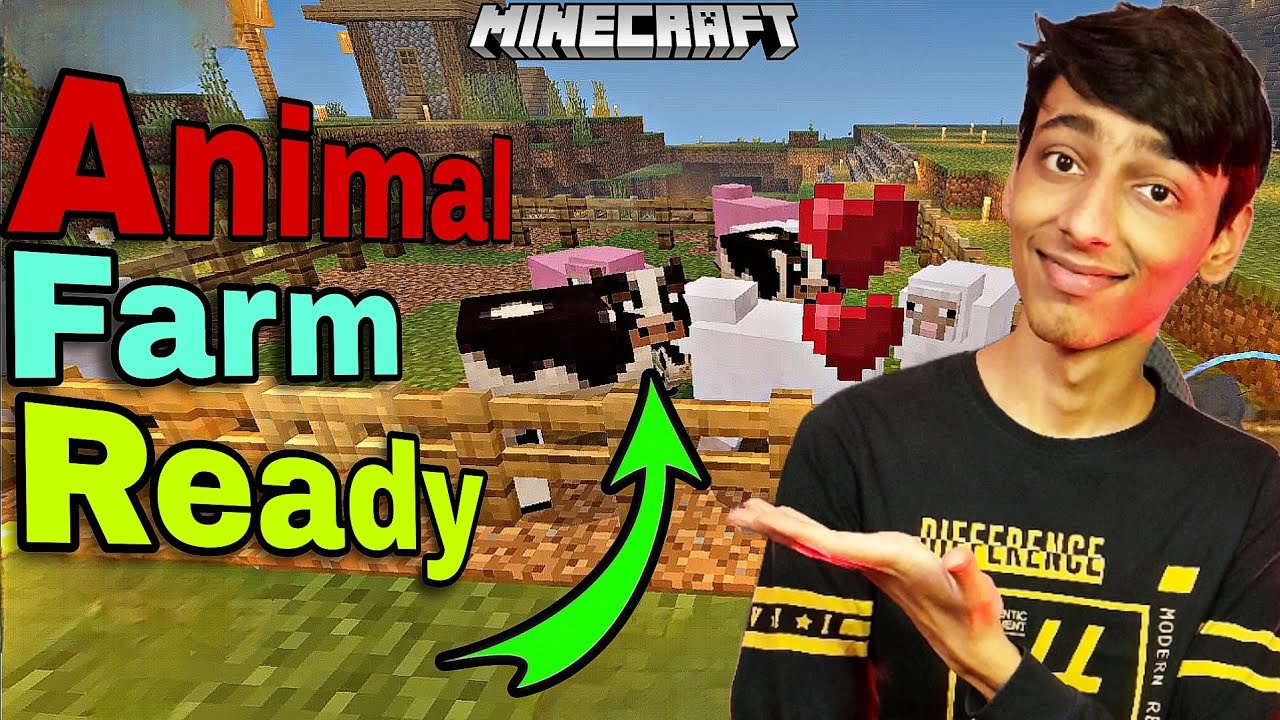 Minecraft 100 Days Challenge || Animal Farm is Ready - YouTube