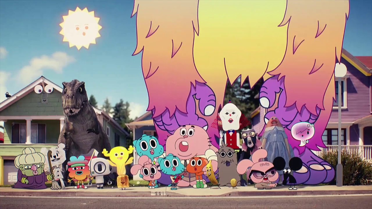 Gumball and Friends Sing The Happy Song! - YouTube