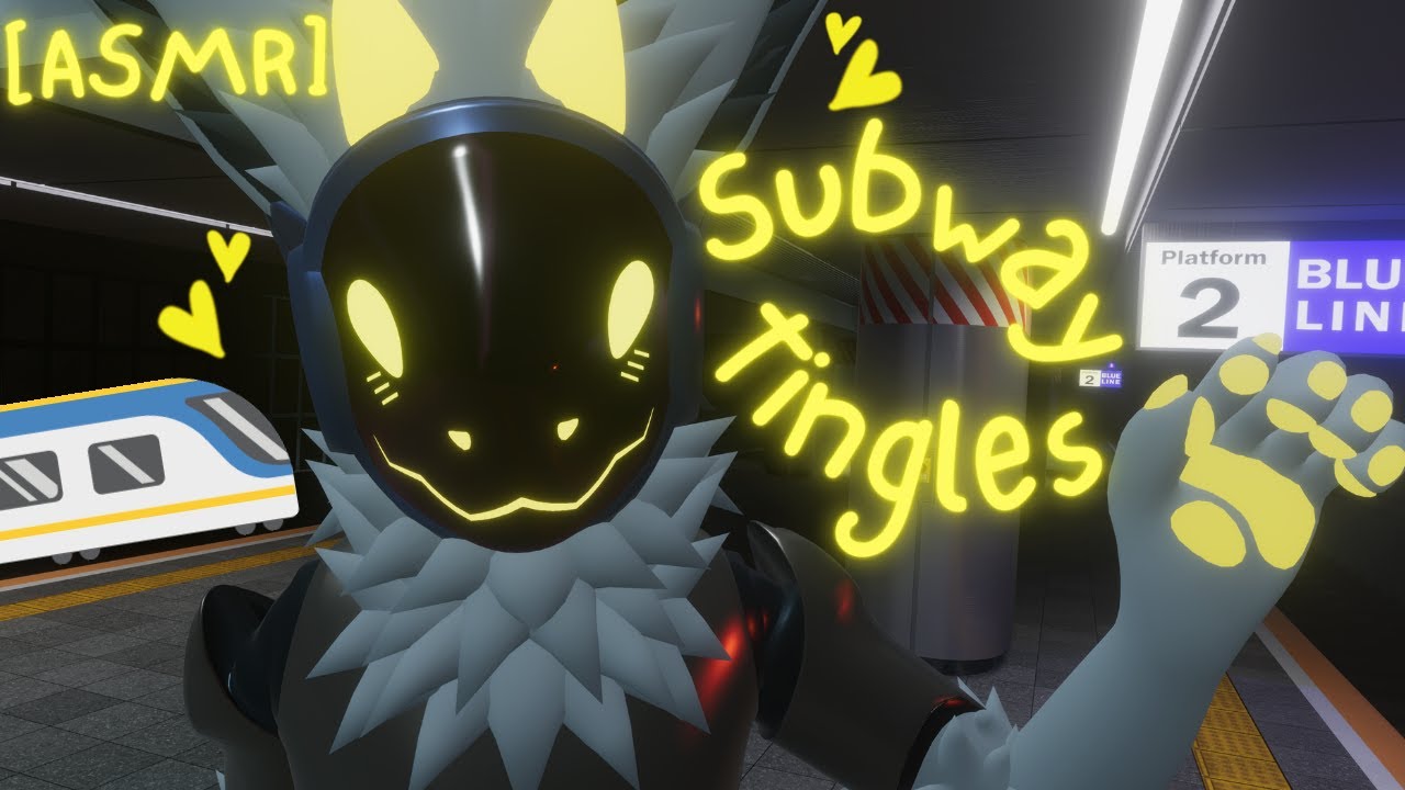 [Furry ASMR] Protogen relaxes and tingles you in a subway :3 [Sleep-aid ...