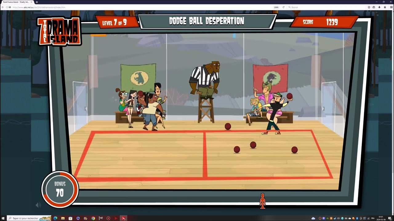 Total Drama Island Totally Interactive Part 4: Dodgeball Desperation - YouTube