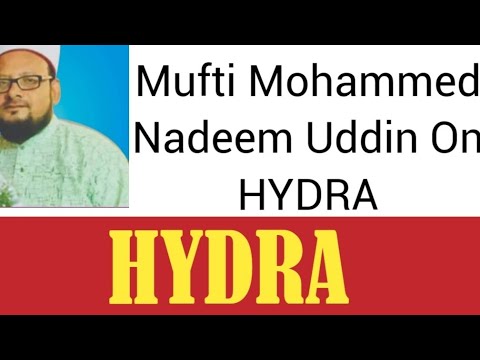 Mufti Mohammed Nadeem Uddin On #HYDRA - YouTube