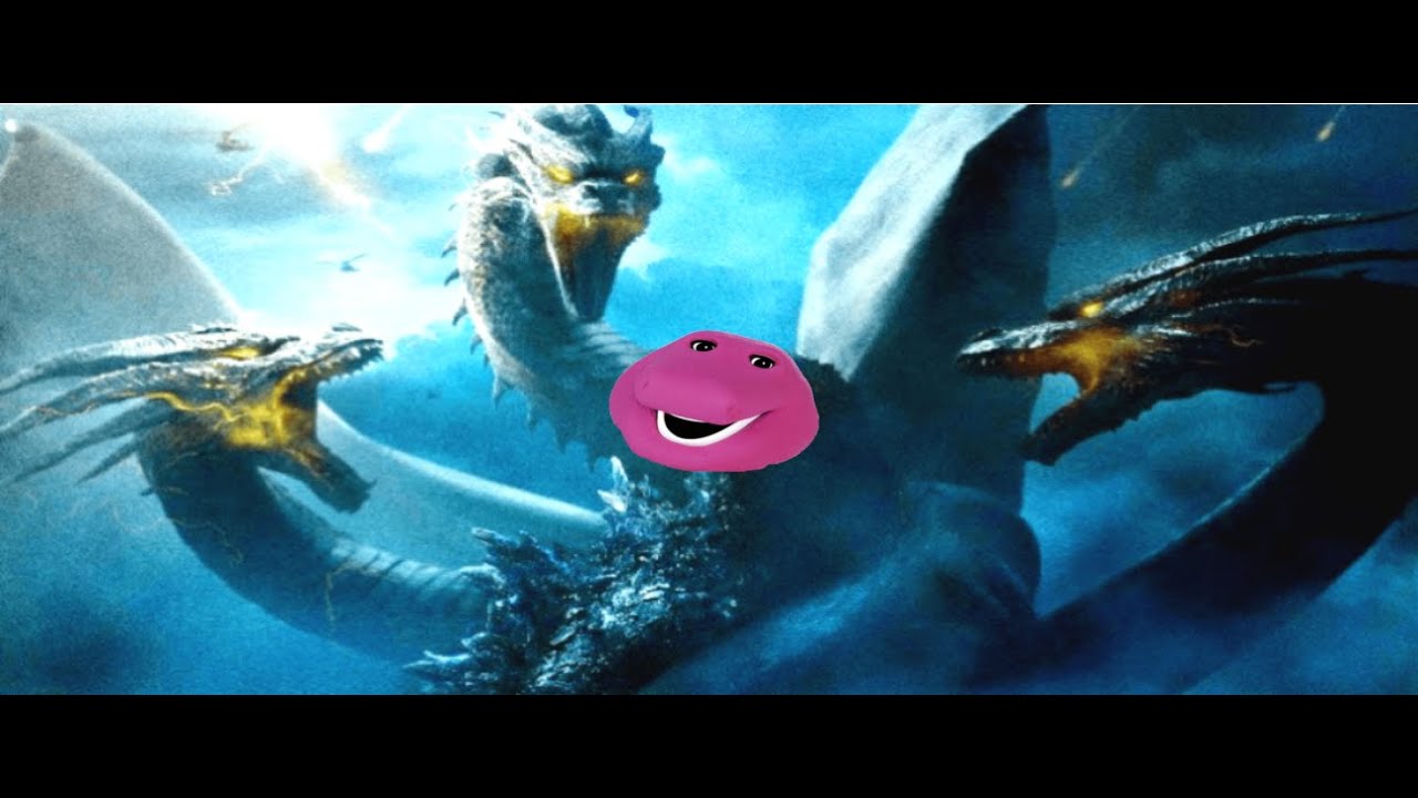 Godzilla vs Ghidorah (barney edition) - YouTube