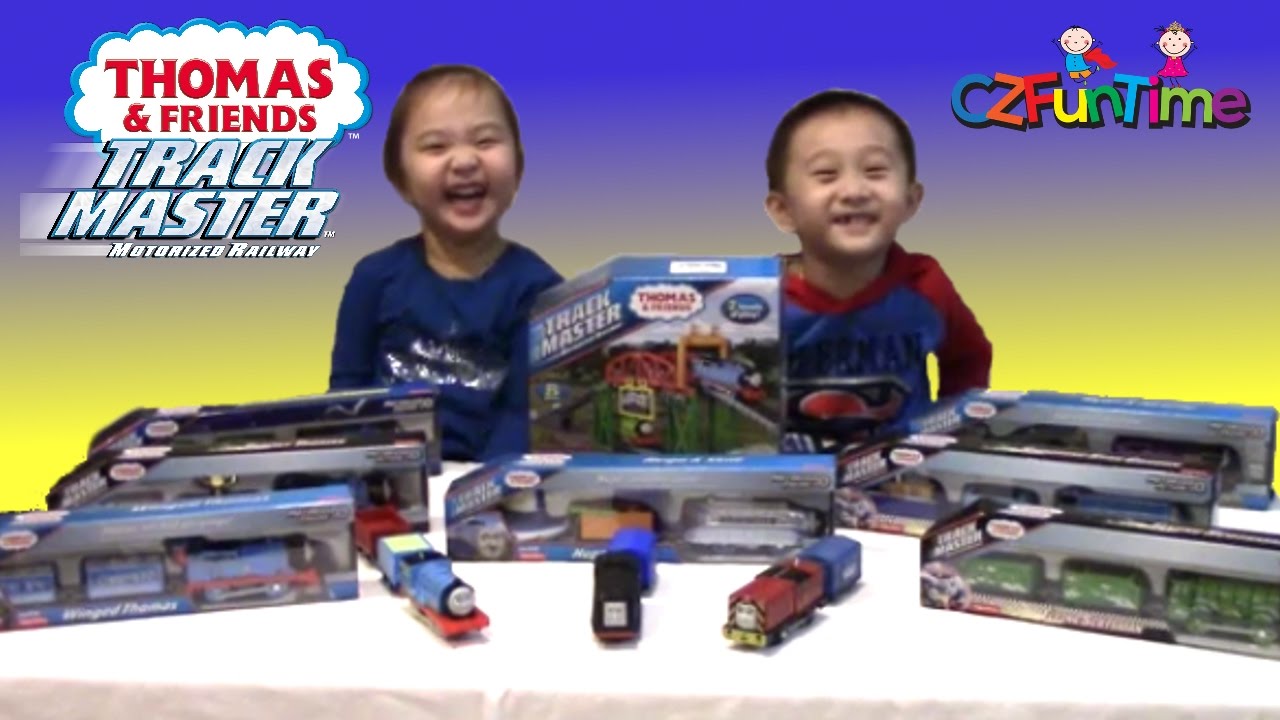 Thomas & Friends Trackmaster Unboxing 10 Trains Winged Thomas Ryan ...