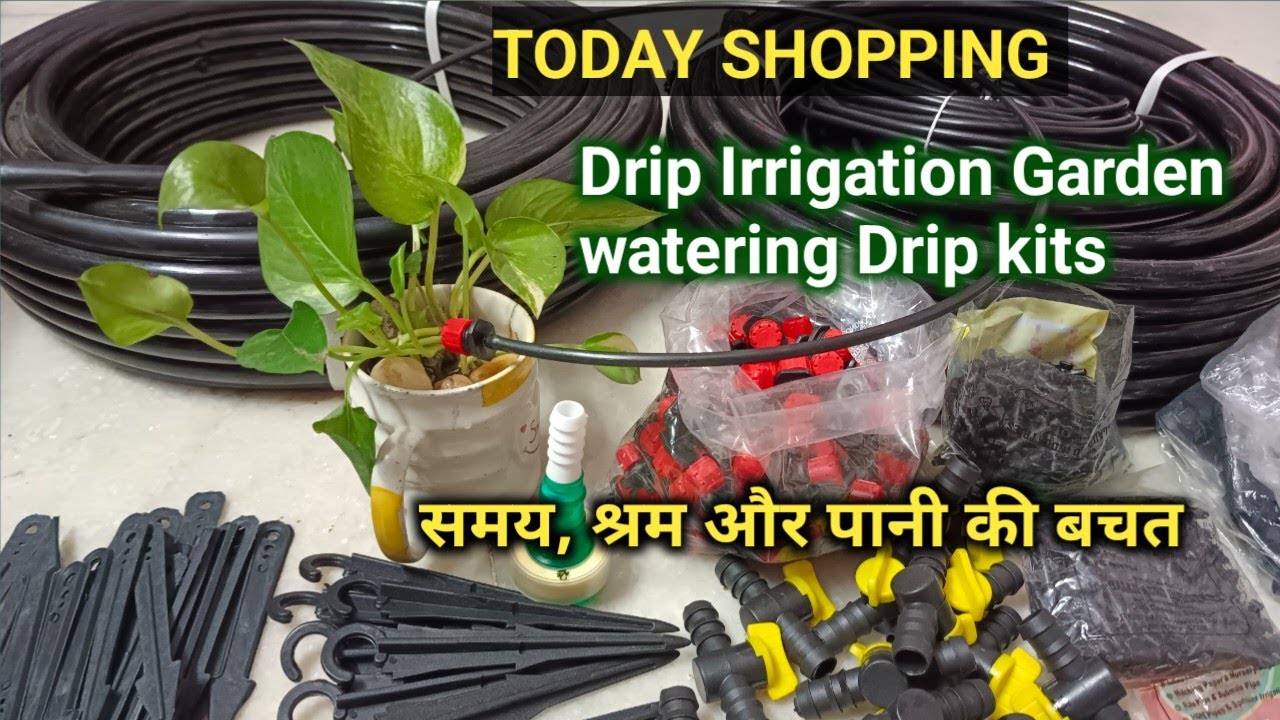 Today shopping Drip Irrigation Garden watering Drip kits समय श्रम और ...