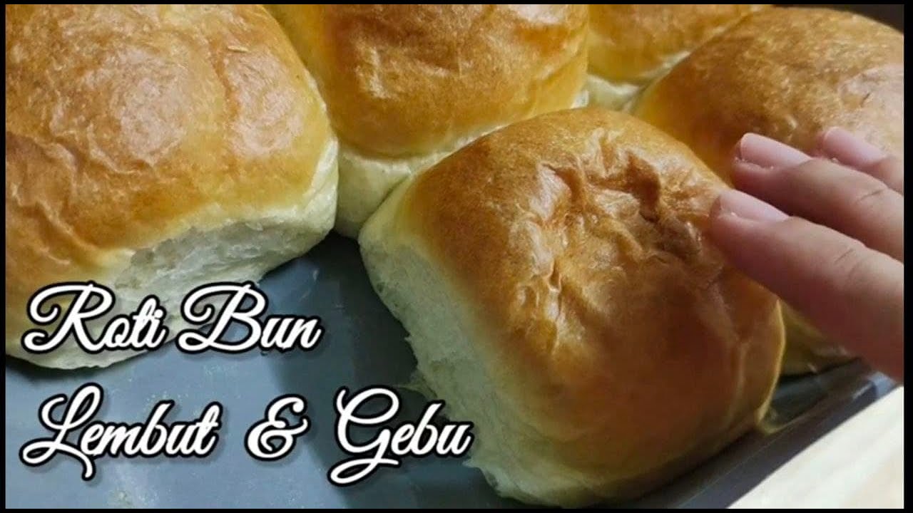 #37 Roti bun lembut gebu tanpa telur. - YouTube