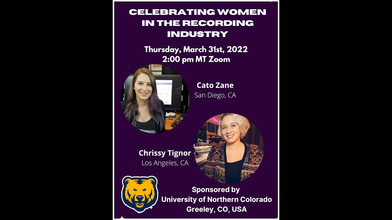 Celebrating Women in the Recording Industry 2 (Cato Zane and Chrissy ...