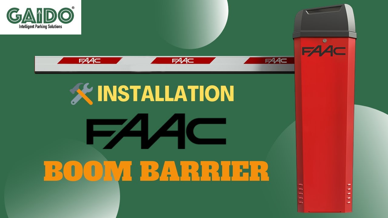 Install FAAC Boom Barrier-- Easy Video B614 With ANPR Camera Option ...