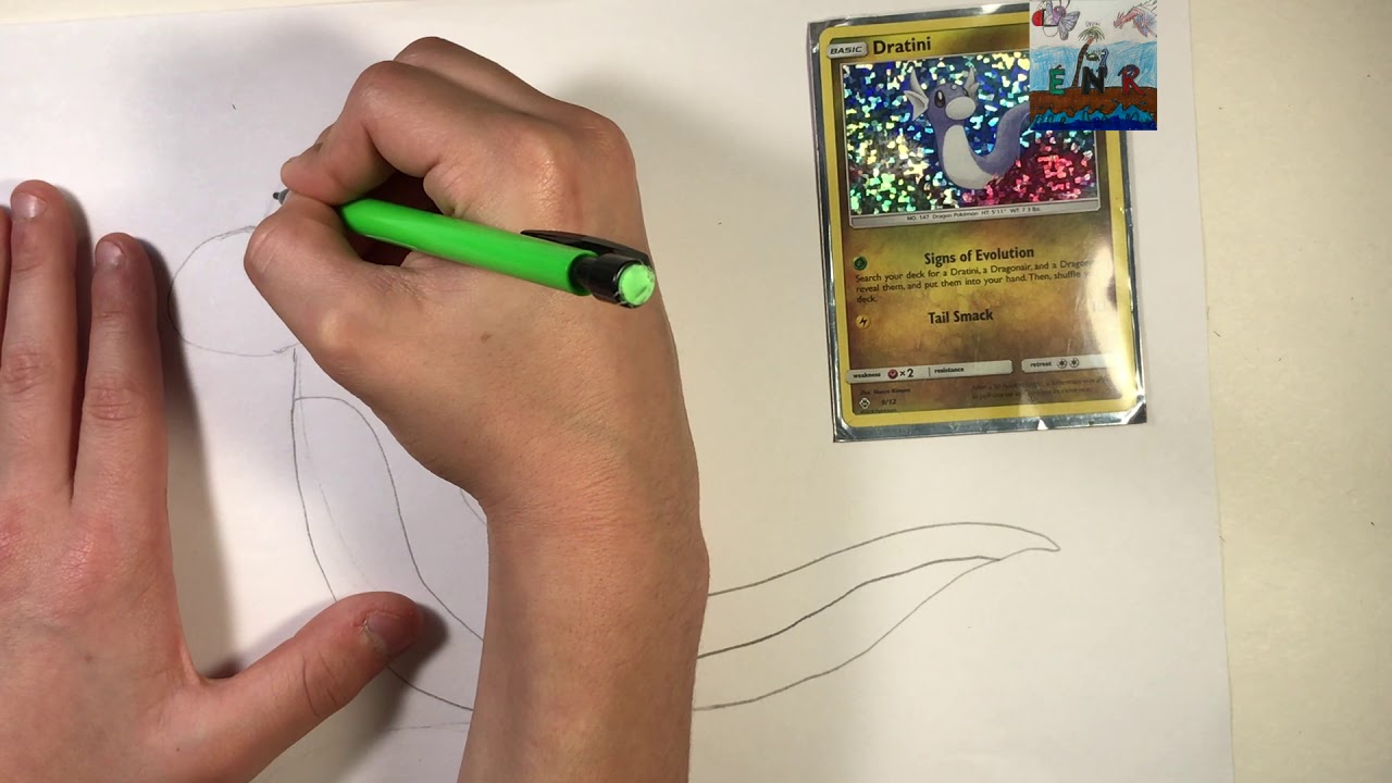 How to Draw Dratini By Earth Ninja Ro, Episode 1 Part A - YouTube