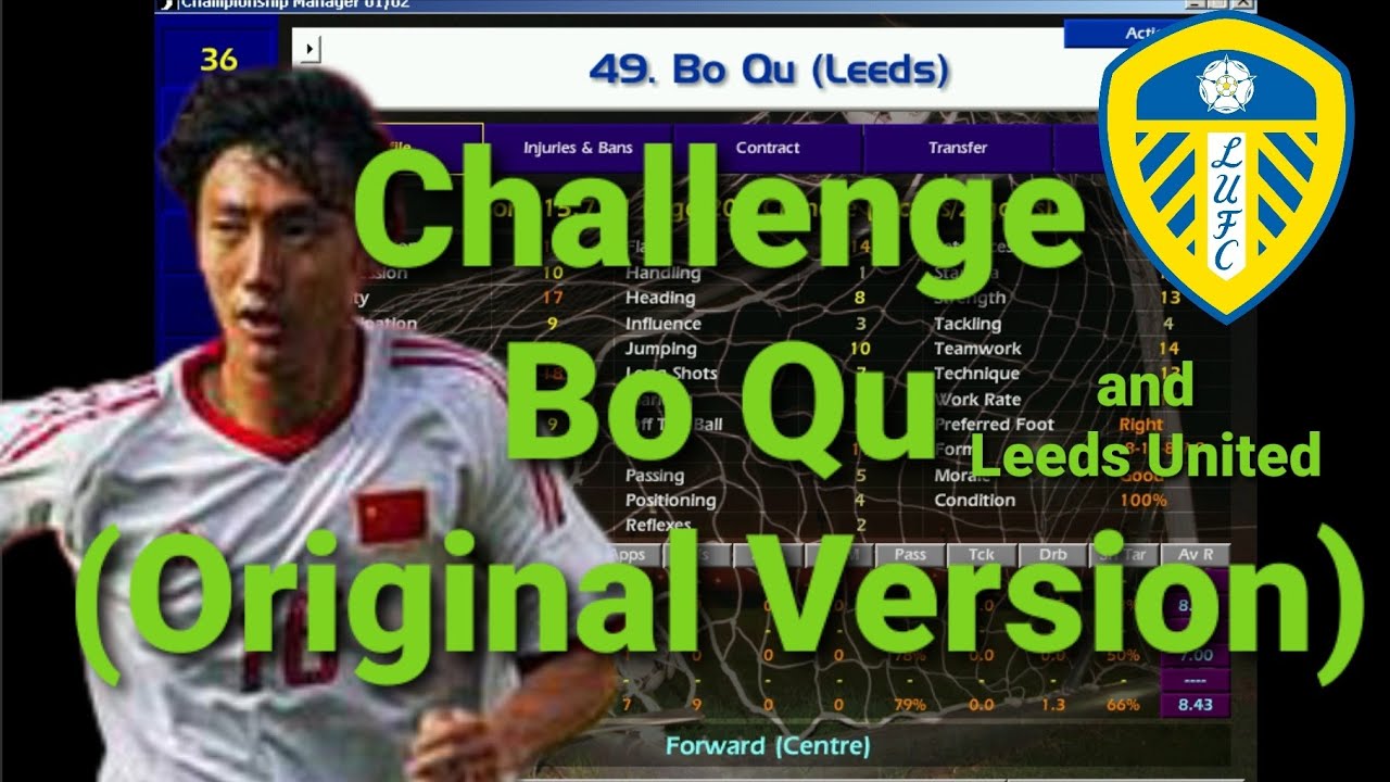 CM01-02 -ทดลองใช้ Bo Qu และทีม Leeds United (Original V.3.9.60) - YouTube