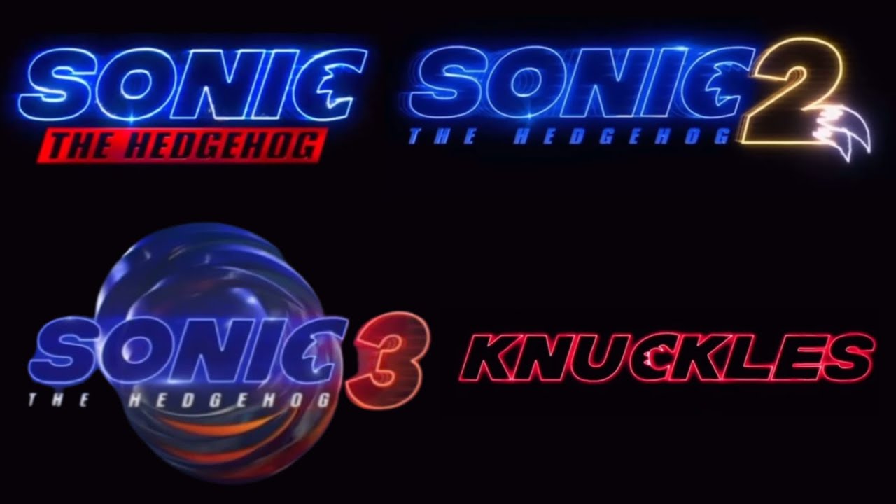ALL Sonic Movie Logos 1, 2, 3 & Knuckles - YouTube