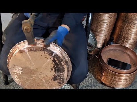 .Steps in making copper utensils by coppersmith artists👌💥 - YouTube