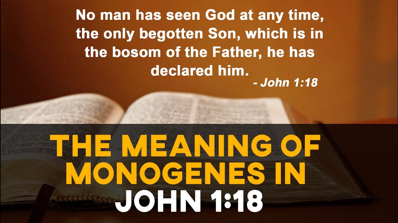 The Meaning Of Monogenes In John 1 18 YouTube