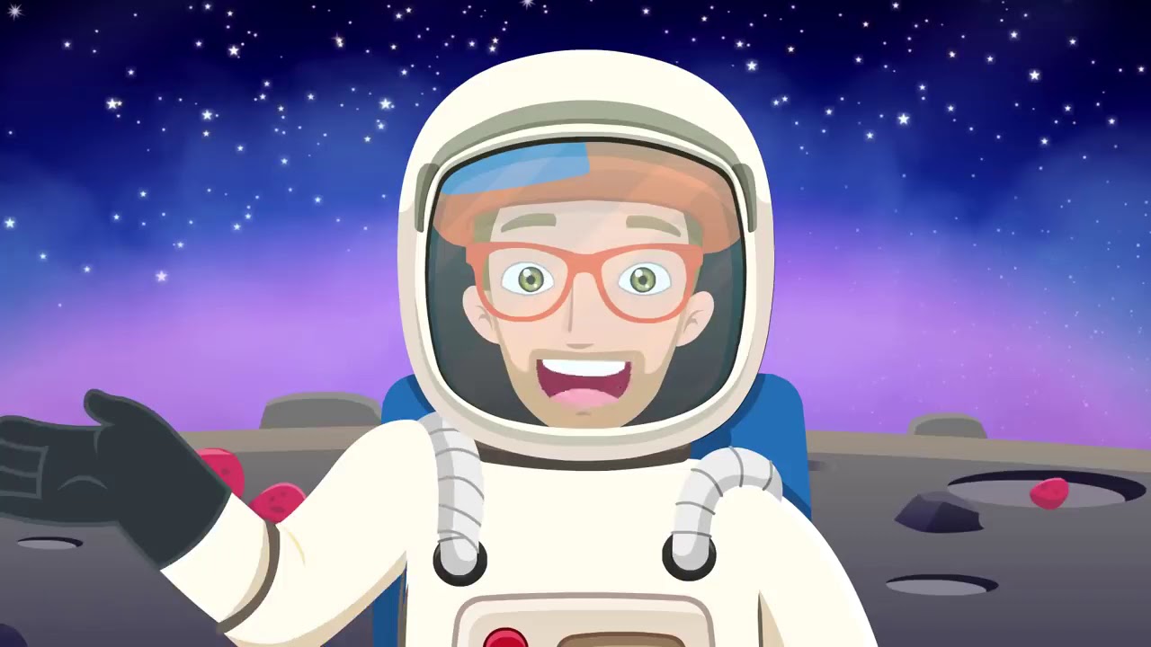 Story Time with Blippi Magical Moon Rock Video for Kids - YouTube