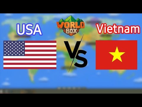 USA Vs Vietnam TimeLapse!!! | MBM World Box | World Box God Simulator ...