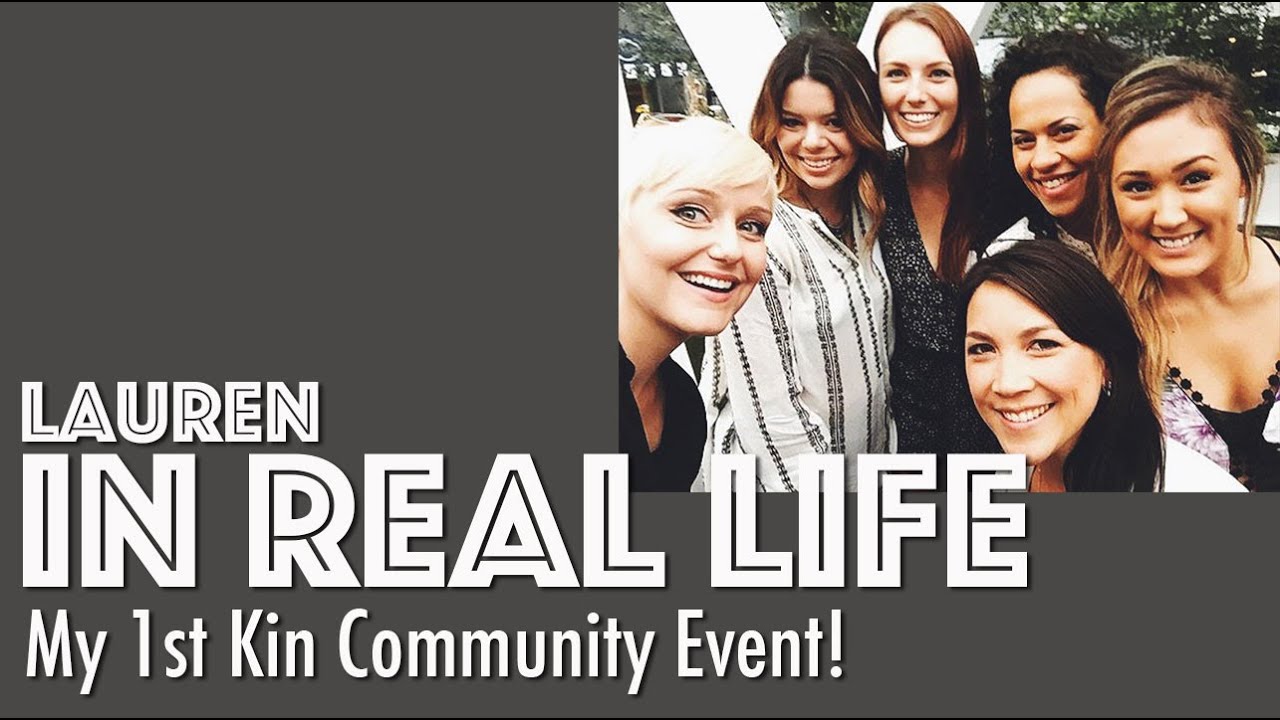 MY FIRST KIN COMMUNITY EVENT! | Lauren In Real Life - YouTube