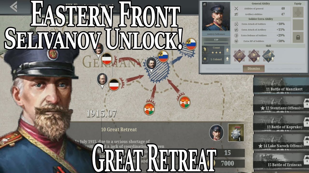 SELIVANOV UNLOCK! Great Retreat Eastern Front; European War 6: 1914 ...