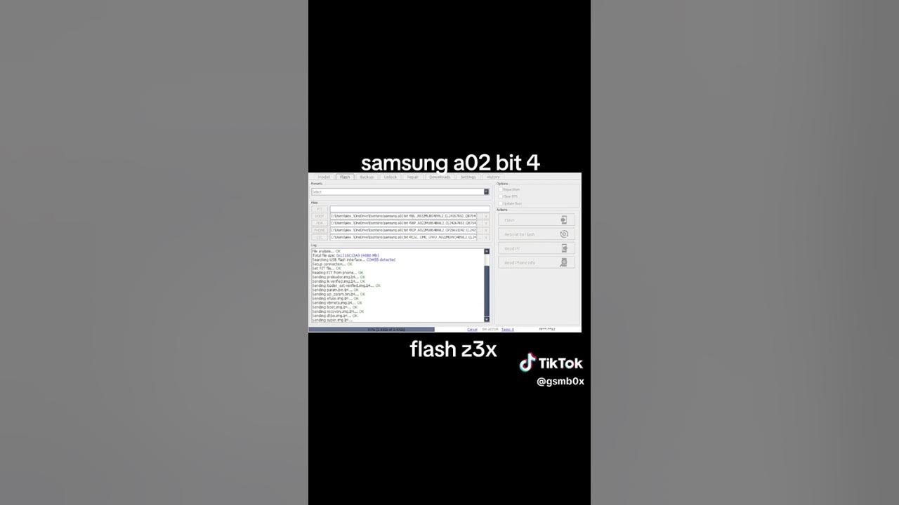 samsung a02 bit 4 flash z3x - YouTube