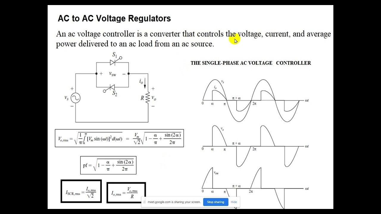 Single Phase AC Voltage Controller - YouTube