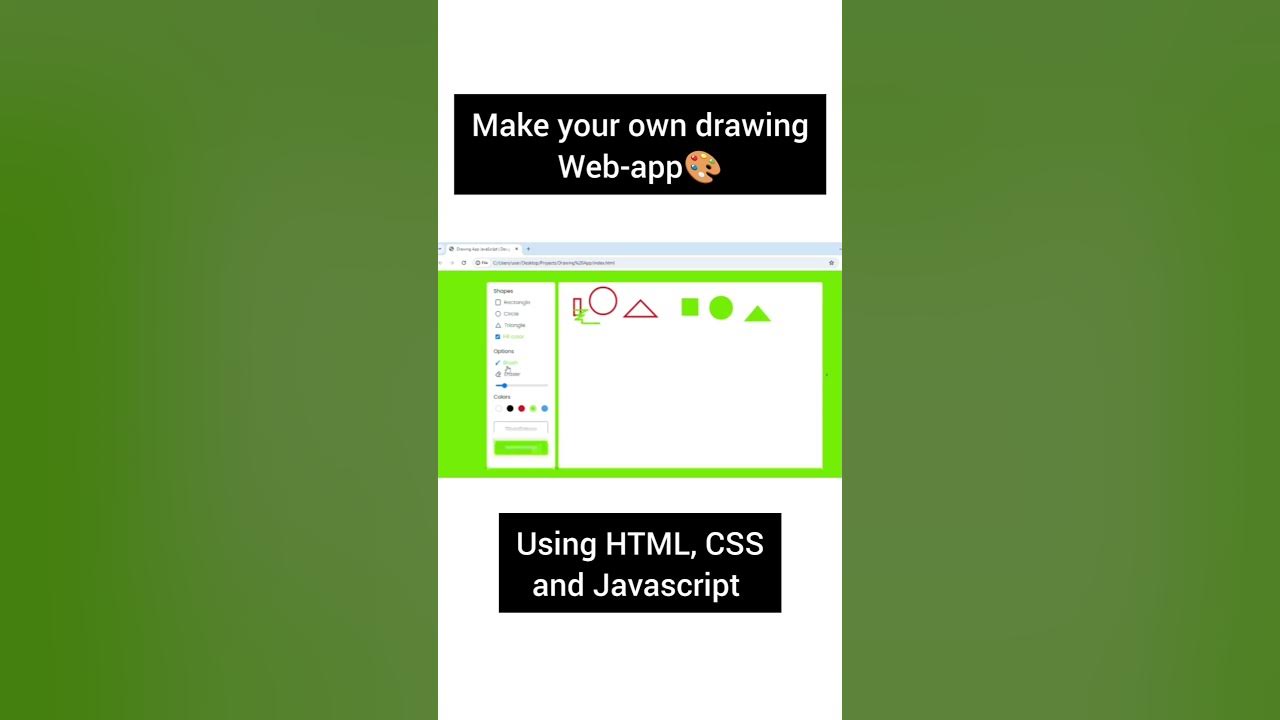 make drawing Web-app source code link in description #coding #shorts #javascript - YouTube