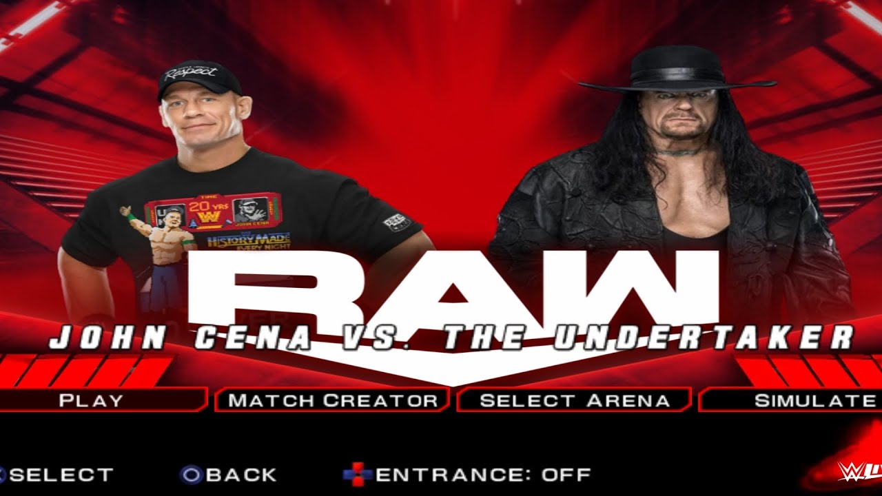 WWE 2K23 PSP gameplay John Cena vs Undertaker - YouTube