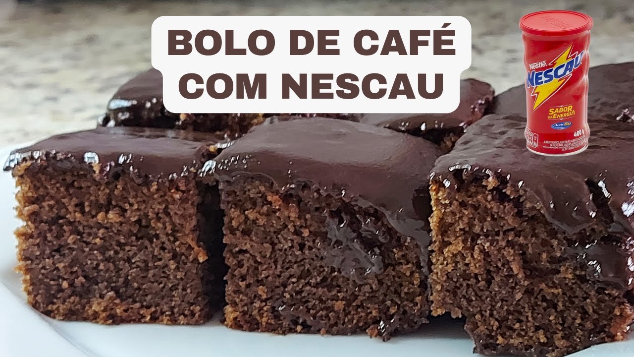 COMO FAZER BOLO DE CAFÉ COM NESCAU || FÁCIL, MUITO FOFINHO E DELICIOSO ...