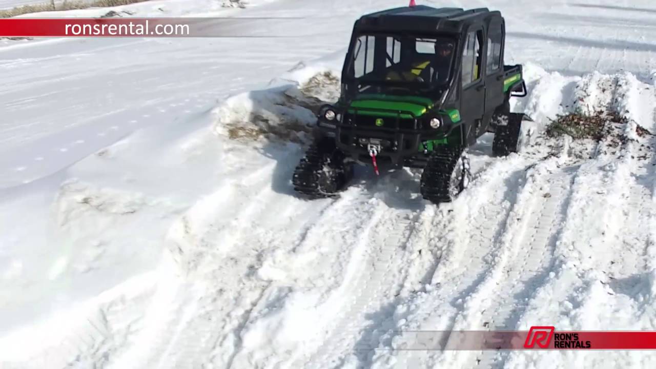 John Deere 825i S4 Gator with Camoplast T4S Tracks - YouTube