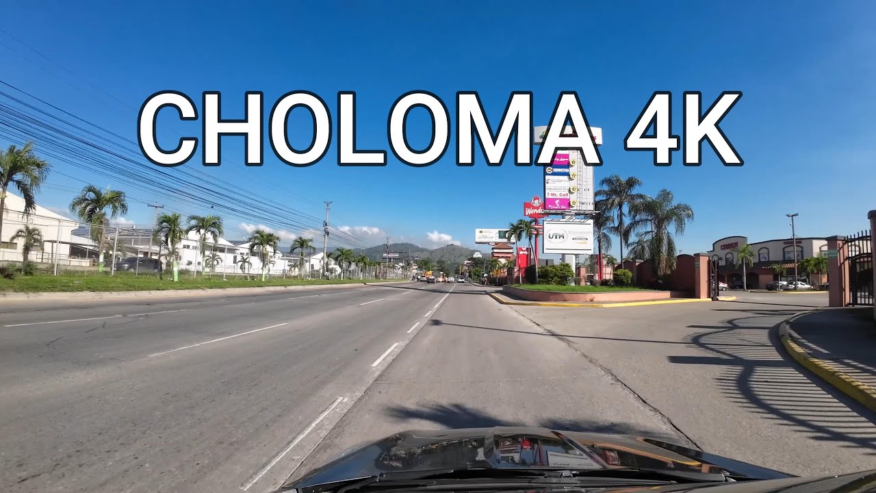 Driving on a sunny morning in Choloma, 4K - YouTube