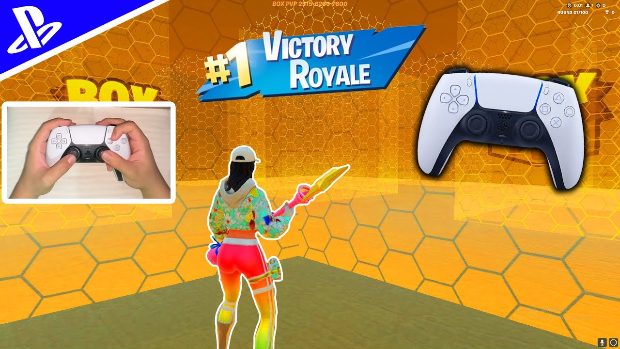 PS5 DualSense Controller ASMR 😴 Handcam Fortnite Box Fights 📦 - YouTube