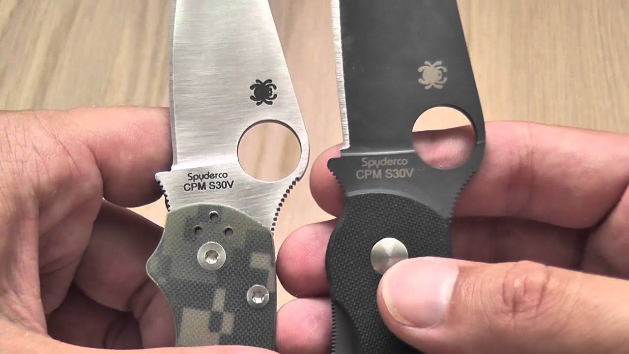 Spyderco Military vs Paramilitary II - YouTube