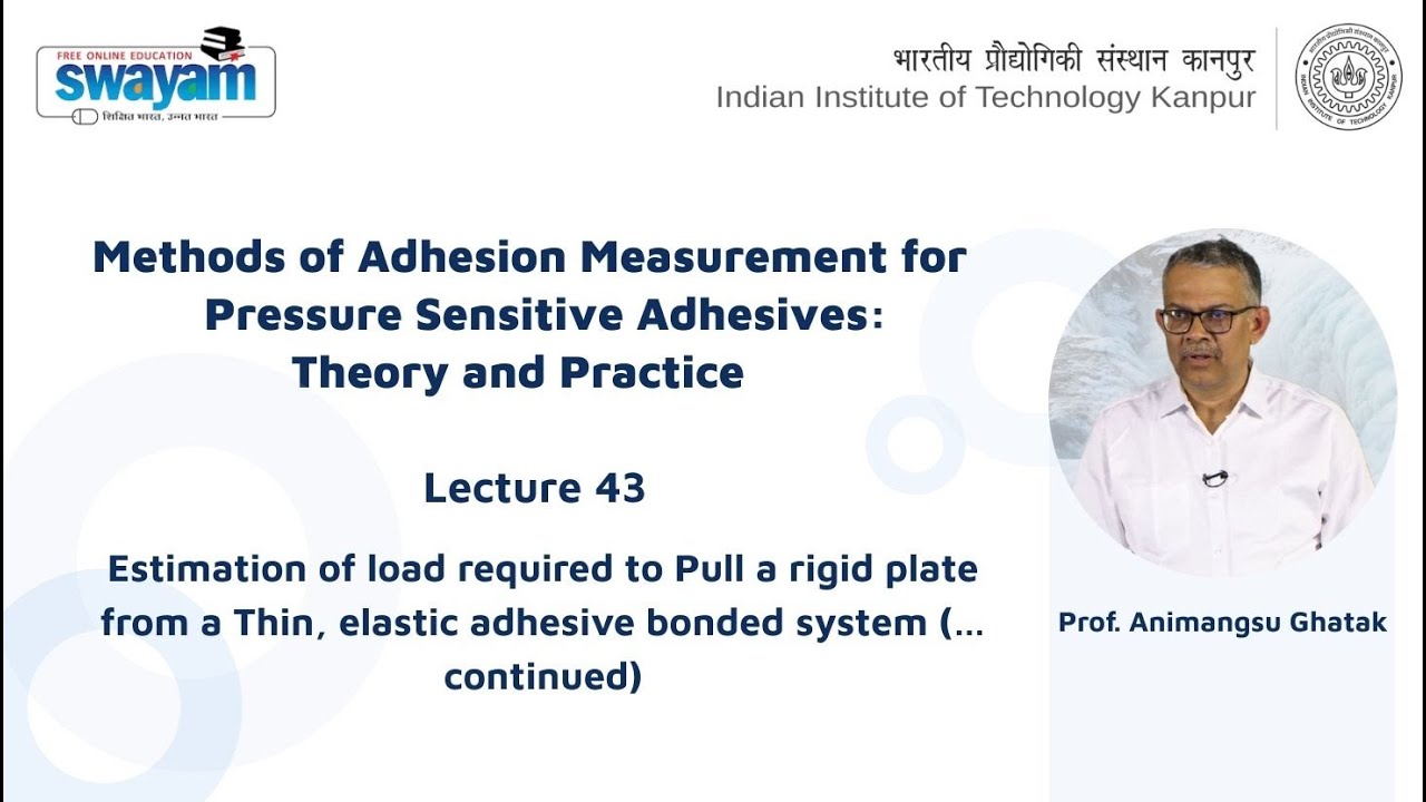 Lecture 43: Estimation of load required to Pull a rigid plate from a ...