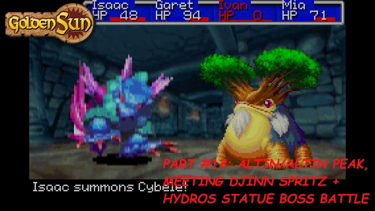 Golden Sun (Wii U 1080p) Part #12: Altin/Altin Peak, Meeting Djinn ...